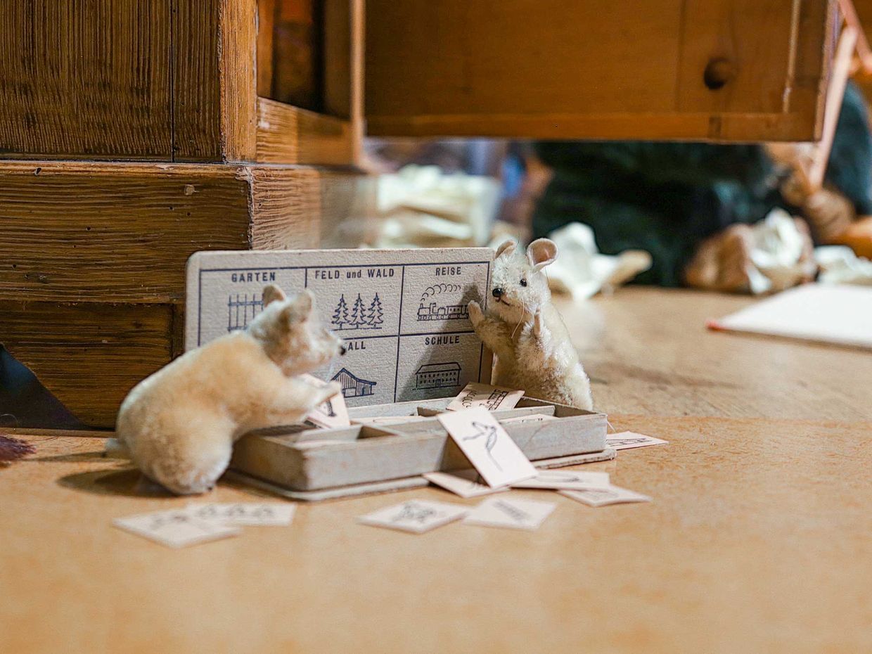 Display windows - Monkeys at school