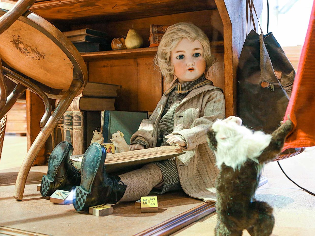 Display windows - Monkeys at school